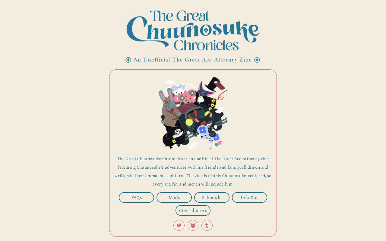 The Great Chuunosuke Chronicles Zine